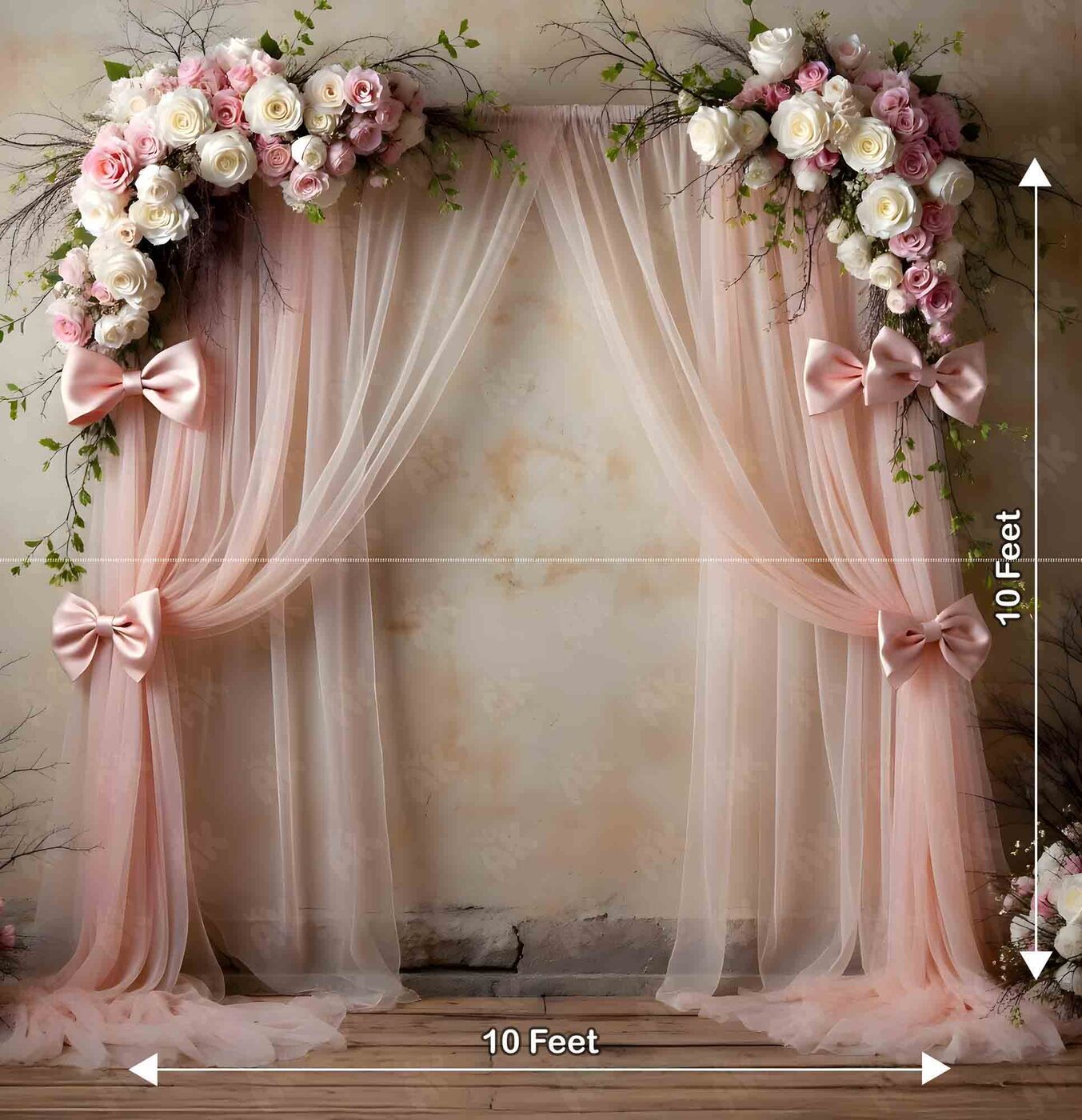 Pale Pink Haze Backdrop – Fabric Baby & Portrait Prop (Pre-Order)