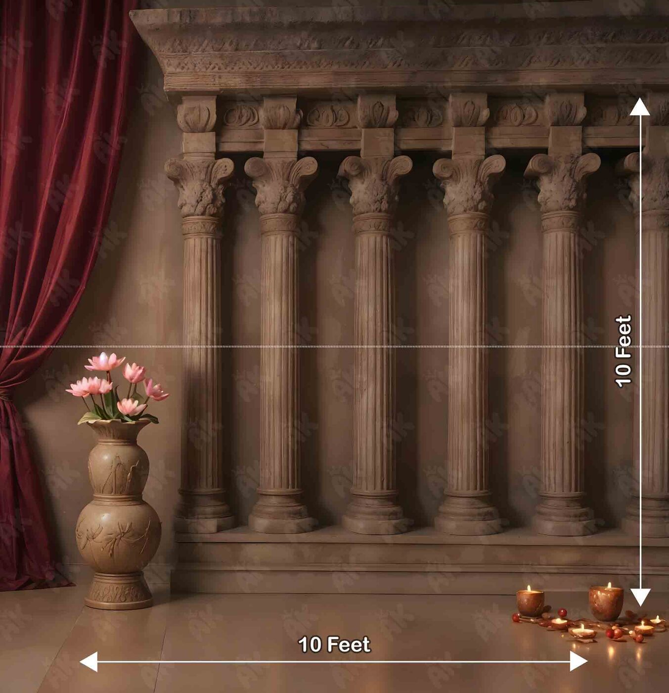 Fabric Portrait Backdrop - Temple Legacy