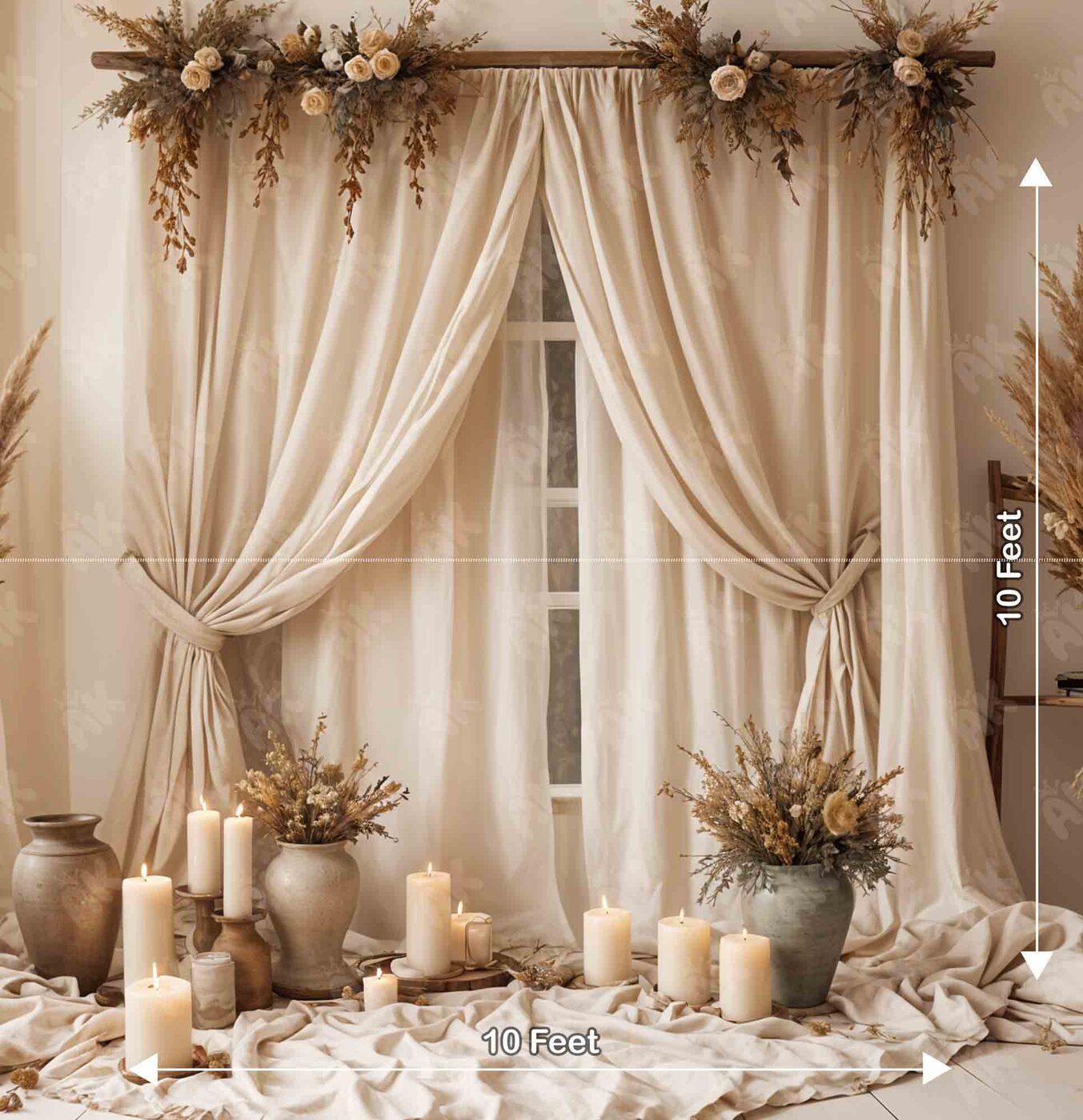 Fabric Portrait Backdrop - Boho Wonder