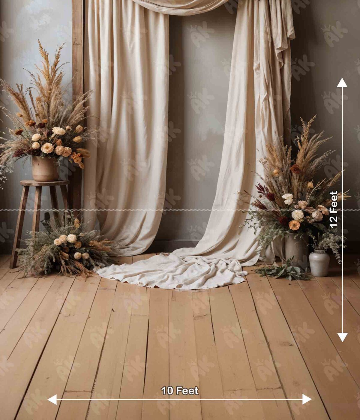 Fabric Portrait Backdrop - Blushing Boho