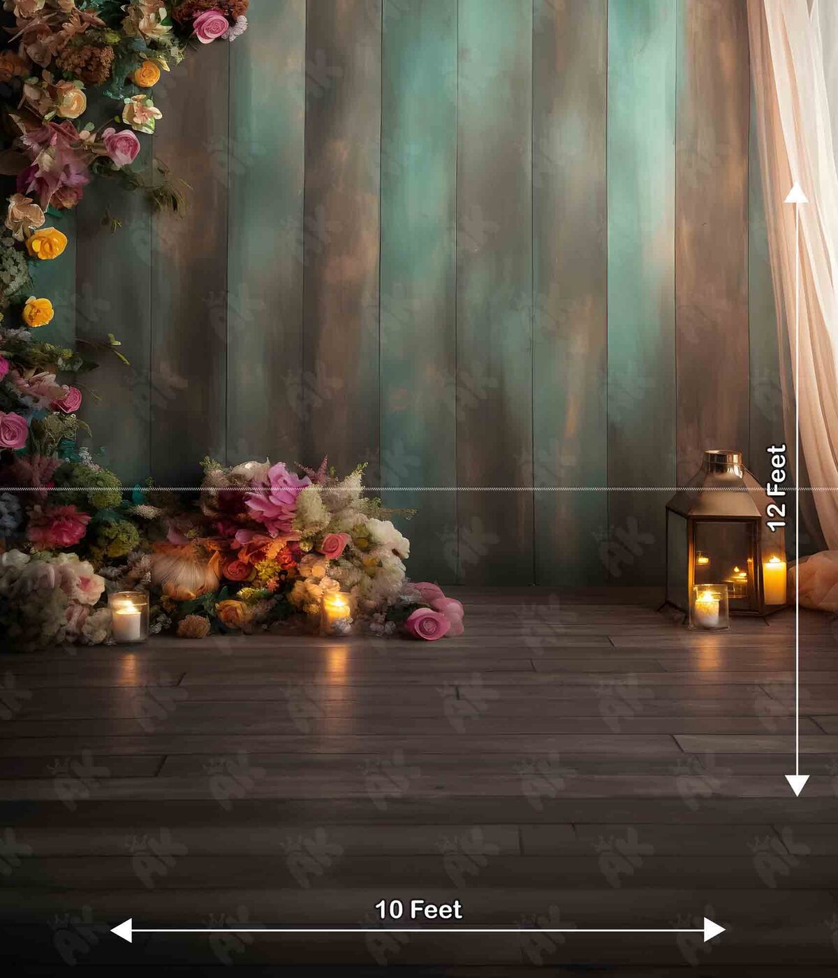 Fabric Portrait Backdrop - Floral Bliss