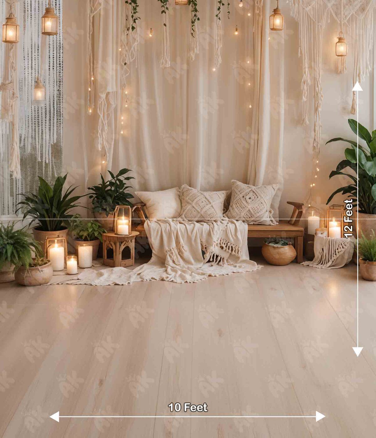 Fabric Portrait Backdrop - Heavenly Boho