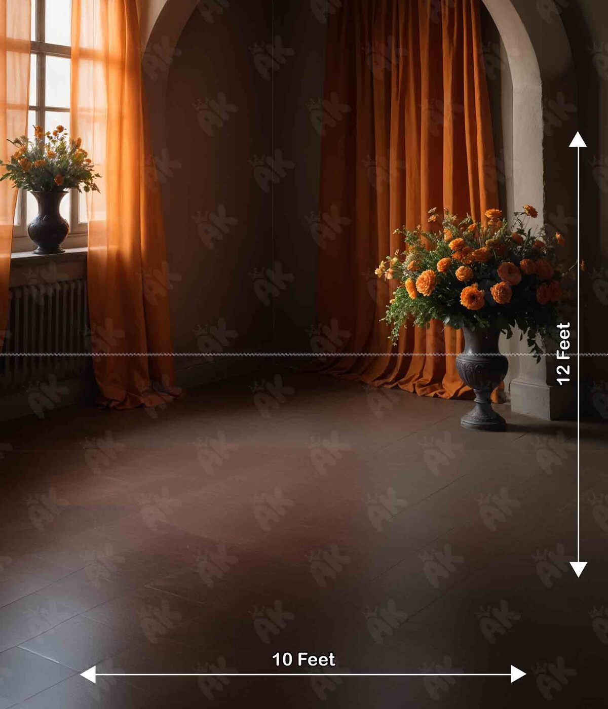 Fabric Portrait Backdrop - Hazy Indoor