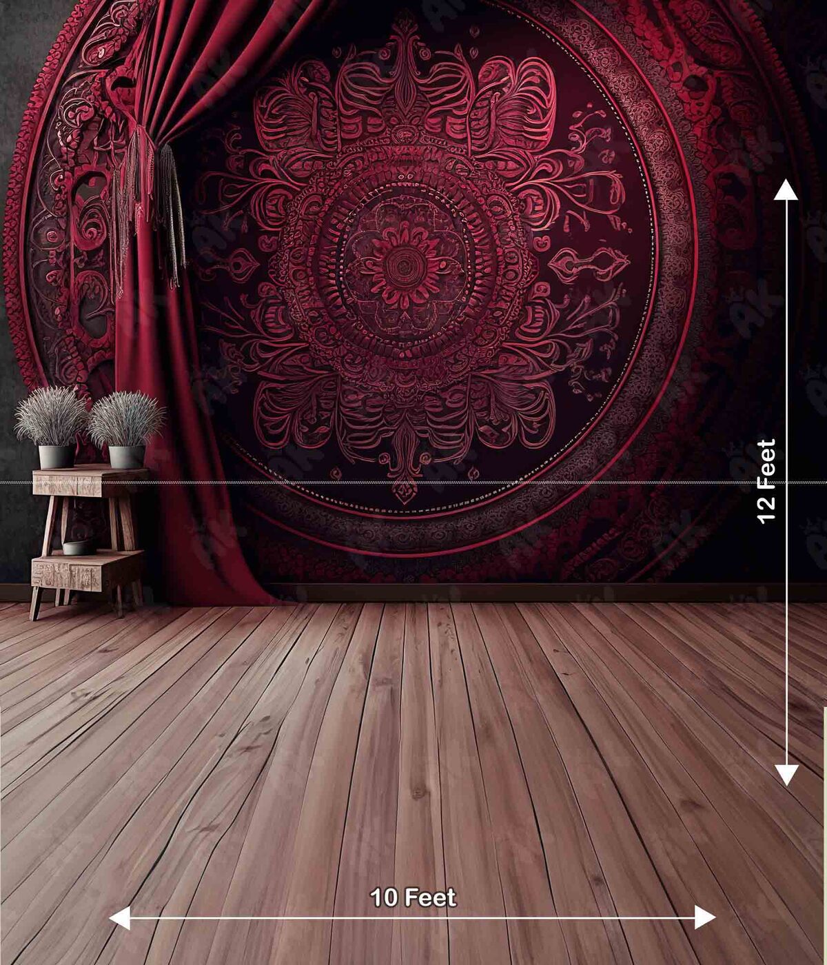 Fabric Portrait Backdrop - Royal Heritage Wall