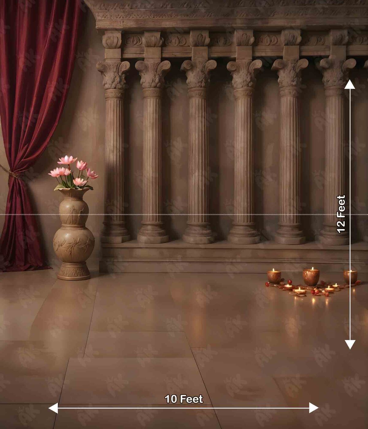 Fabric Portrait Backdrop - Temple Legacy