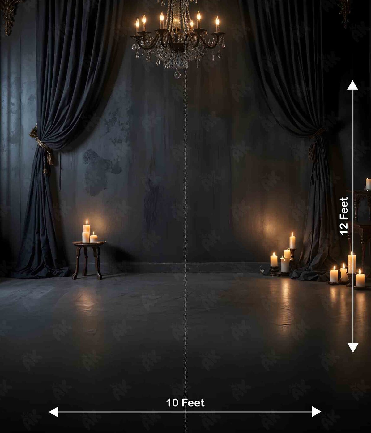 Smoky Black Chamber Fabric Backdrop – Pre-Order | Premium Portrait ...