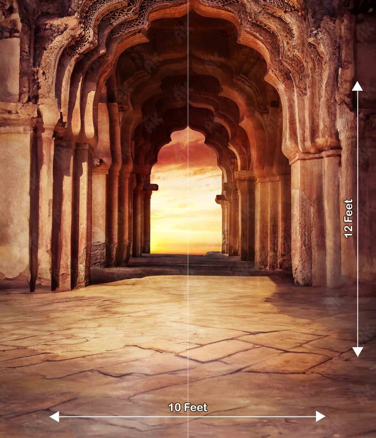 Fabric Portrait Backdrop - Temple Arch