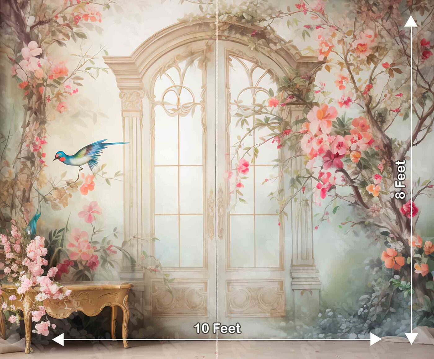 Artistic Wall Fabric Backdrop – Pre-Order Studio Prop for Baby ...