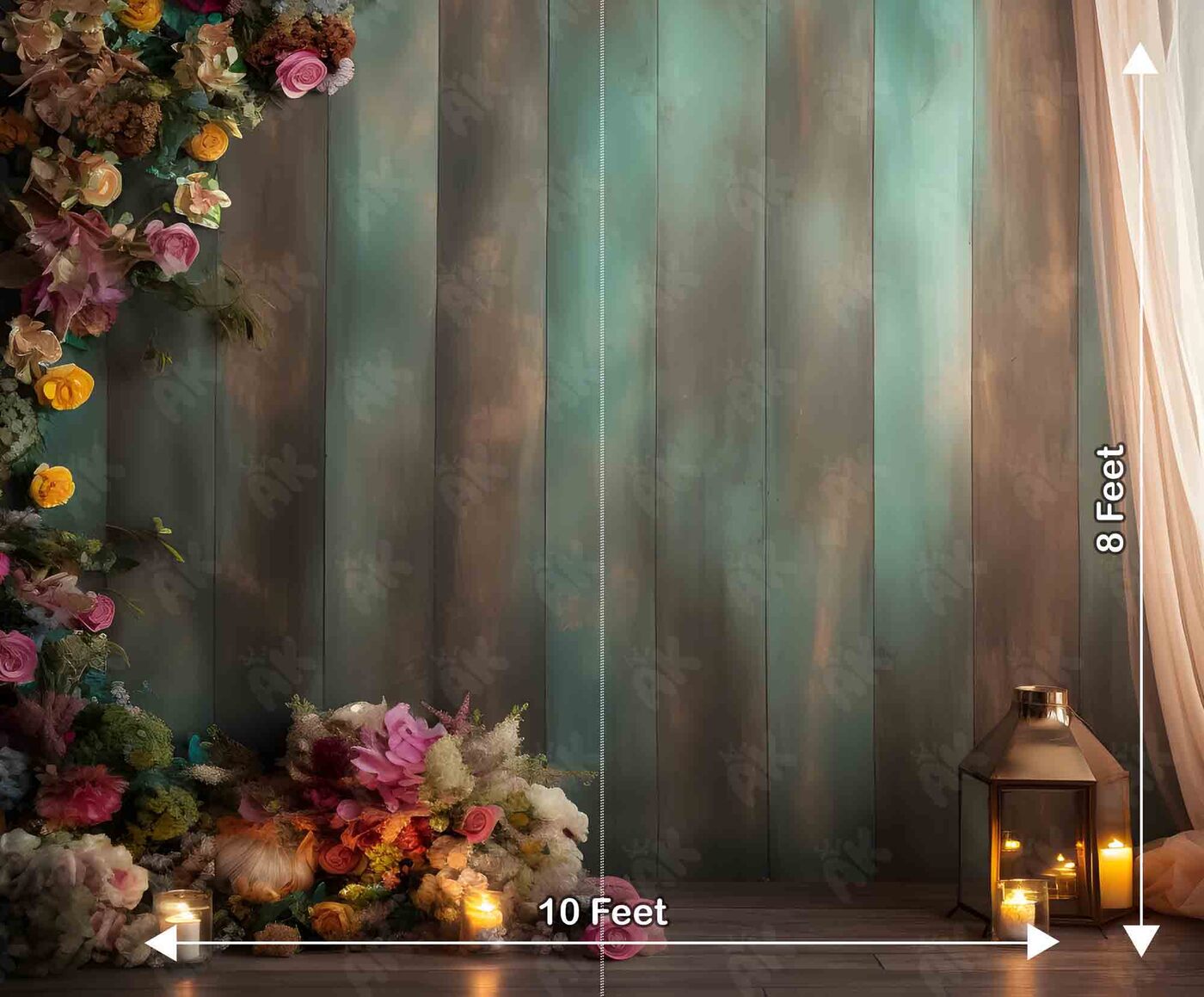 Fabric Portrait Backdrop - Floral Bliss