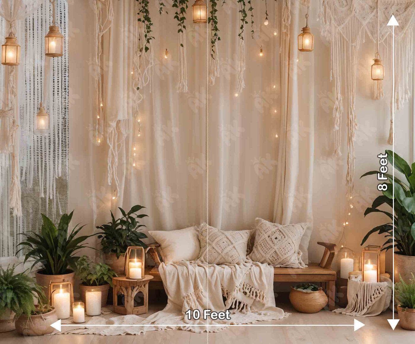 Fabric Portrait Backdrop - Heavenly Boho