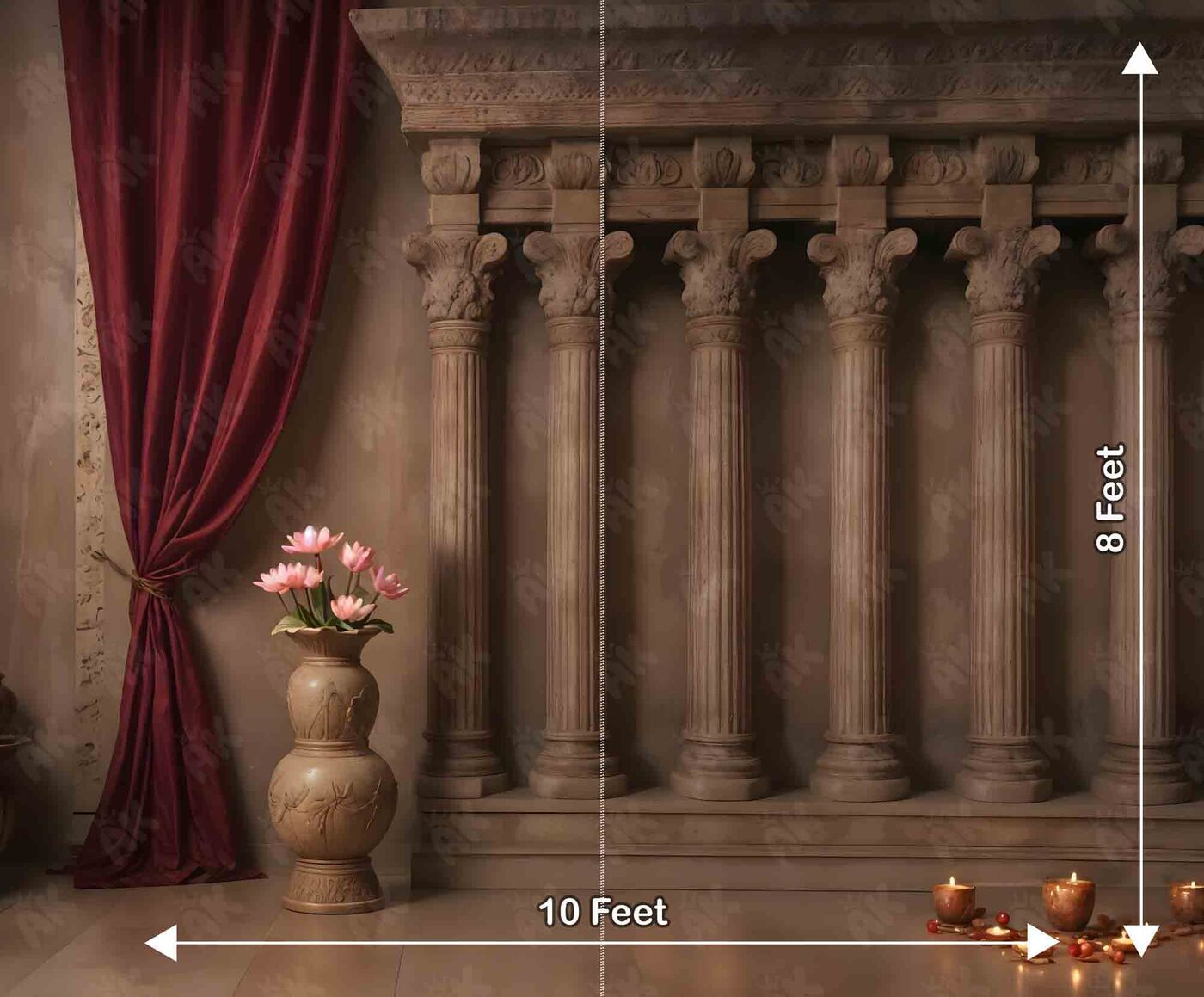 Fabric Portrait Backdrop - Temple Legacy