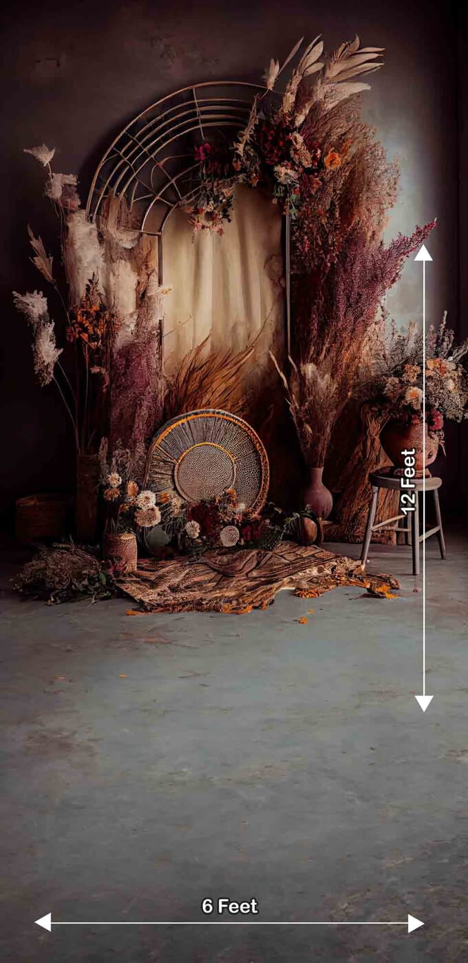 Fabric Portrait Backdrop - Boho Lounge