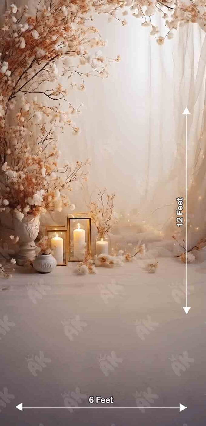 Fabric Portrait Backdrop - Elegant Accent