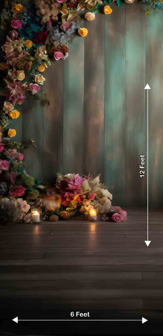 Fabric Portrait Backdrop - Floral Bliss