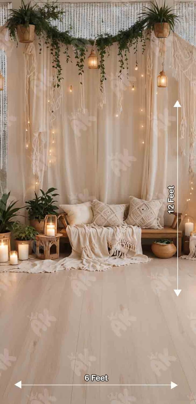 Fabric Portrait Backdrop - Heavenly Boho