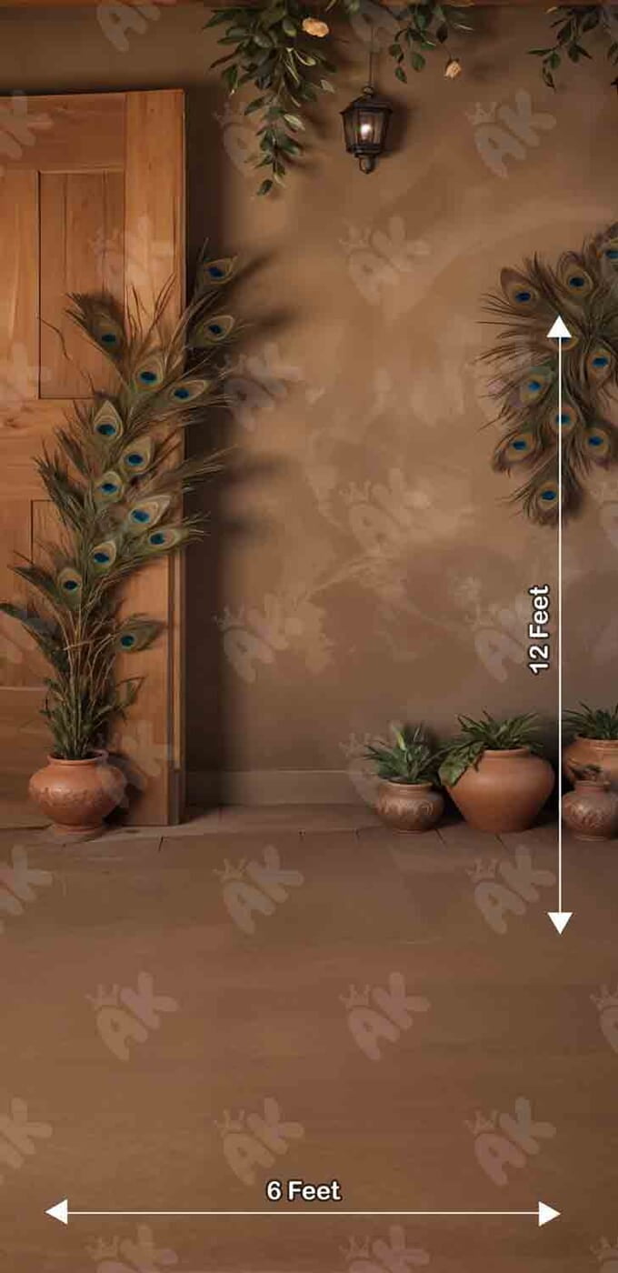 Mayural Entry Backdrop – Fabric Portrait Background (Pre-Order) | AK ...