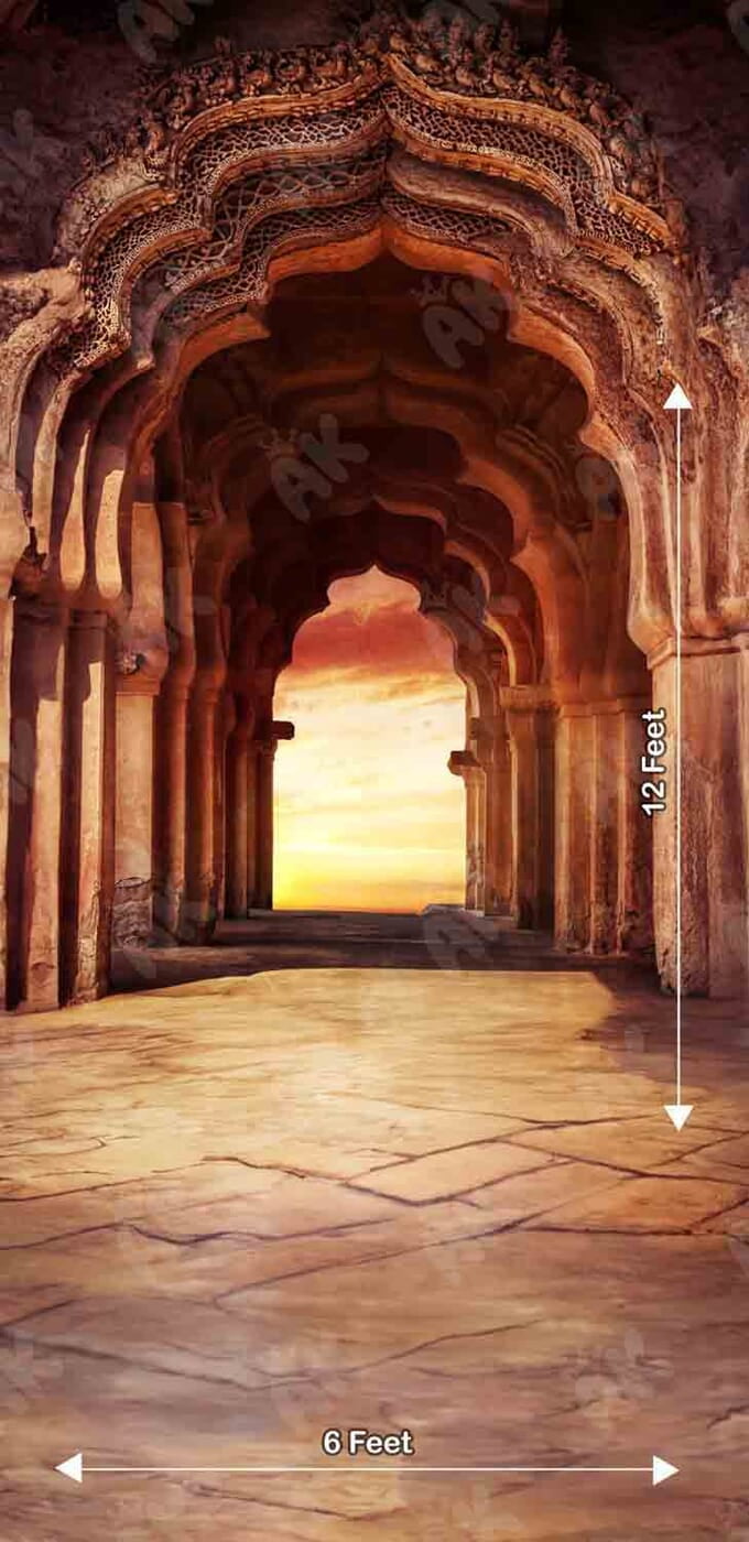 Fabric Portrait Backdrop - Temple Arch