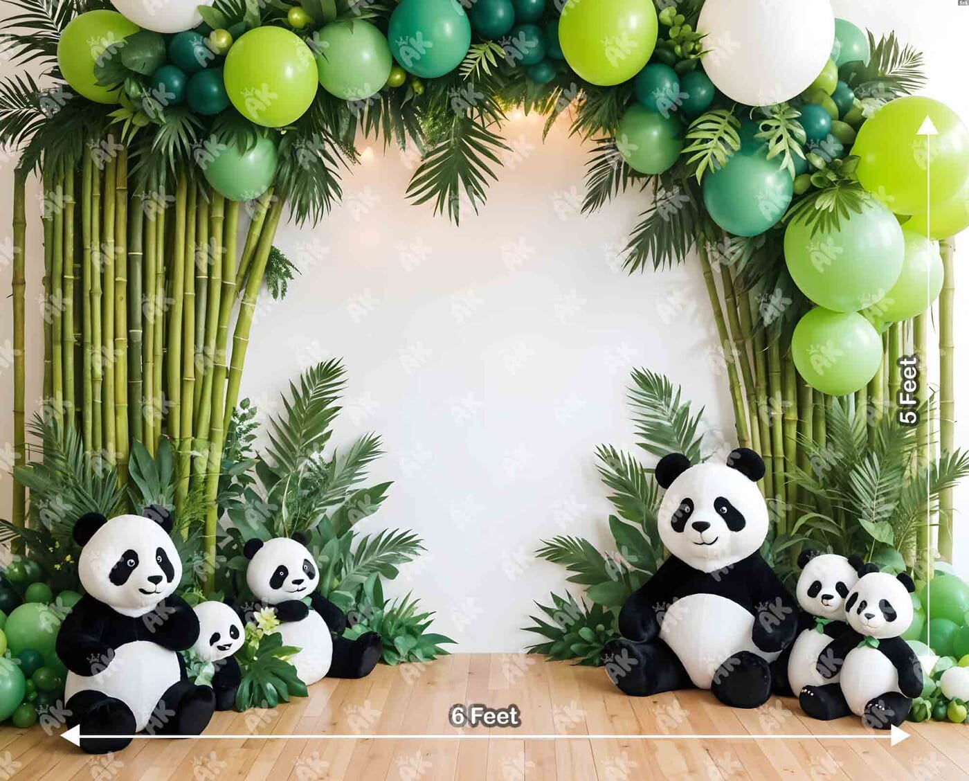 Loveable Pandas Backdrop – Fabric Baby & Toddler Portrait (Pre-Order ...