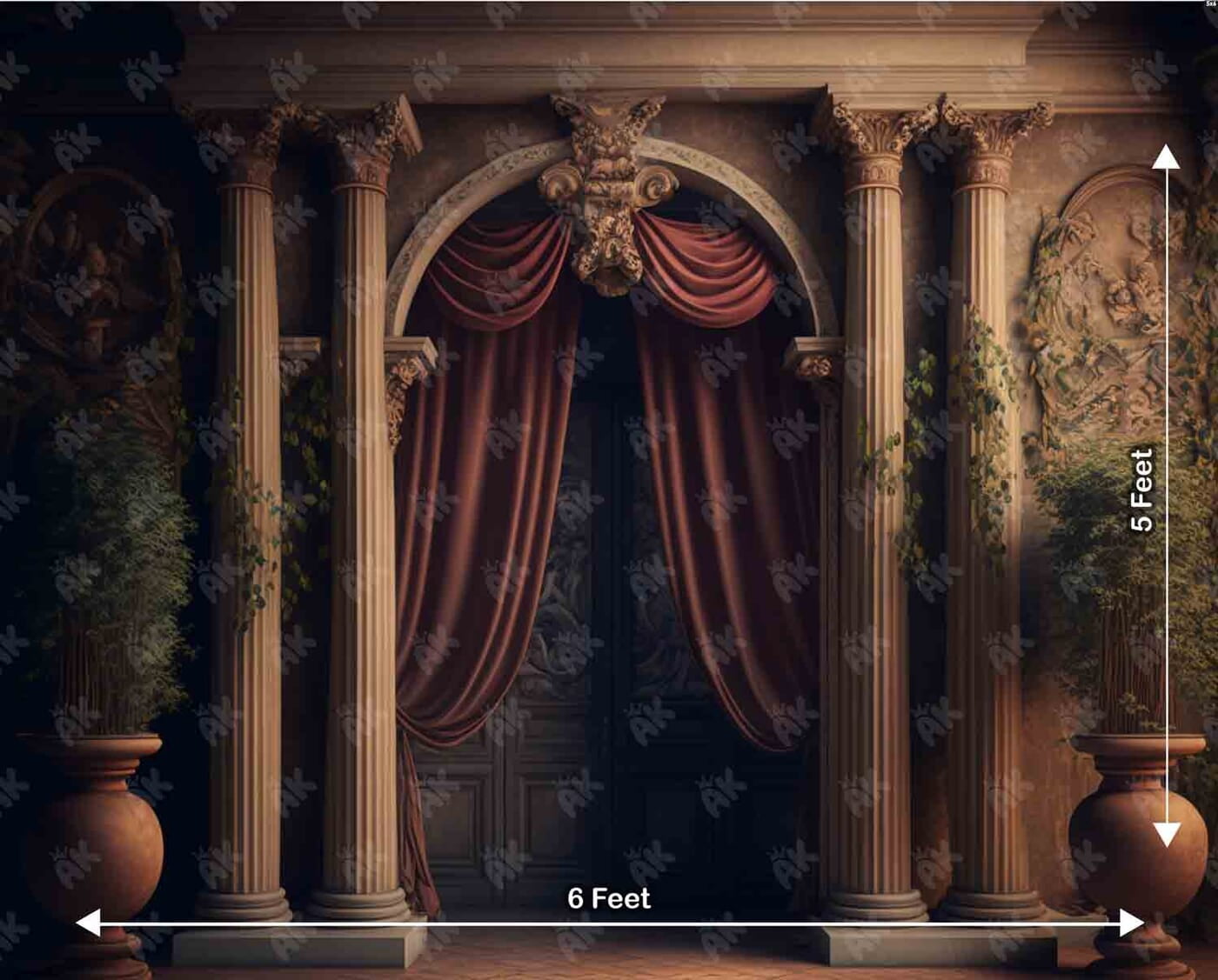 Fabric Baby Backdrop - Royal Palace Chamber