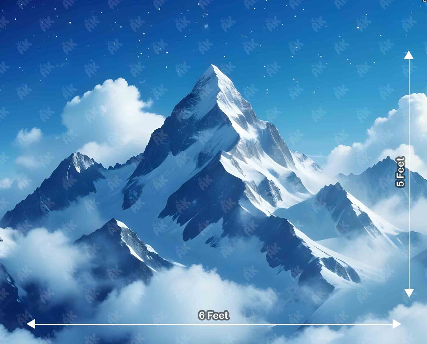 Snow Mountain Backdrop – Winter Scene Baby Photography Pre-Order | AK ...