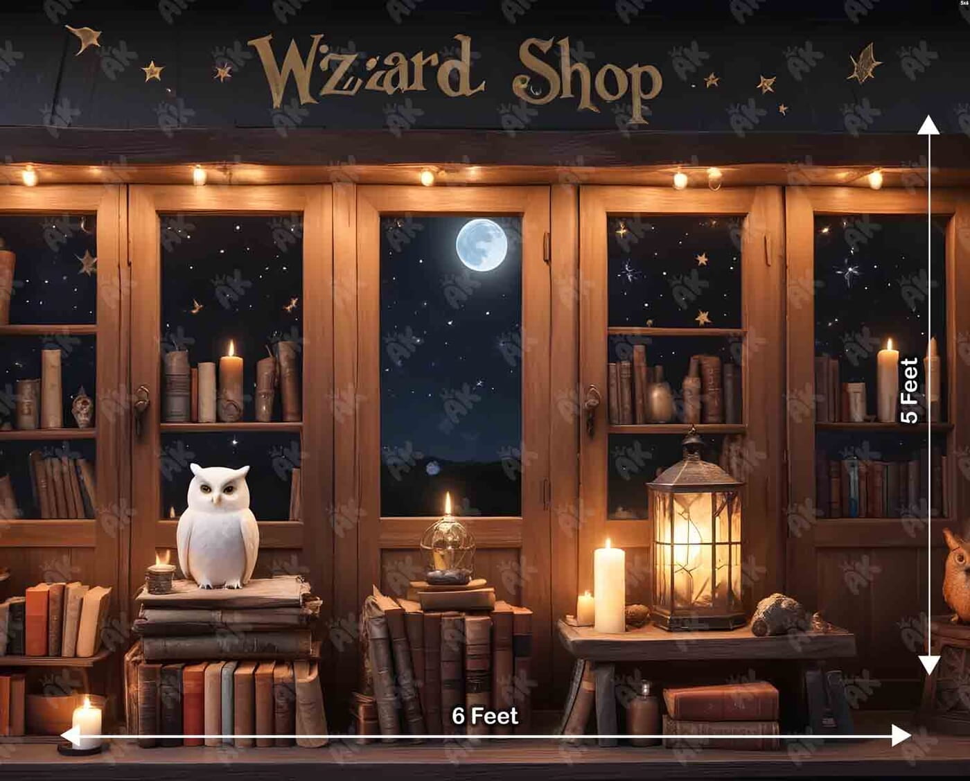 Fabric BabyBackdrop - Wizard Shop