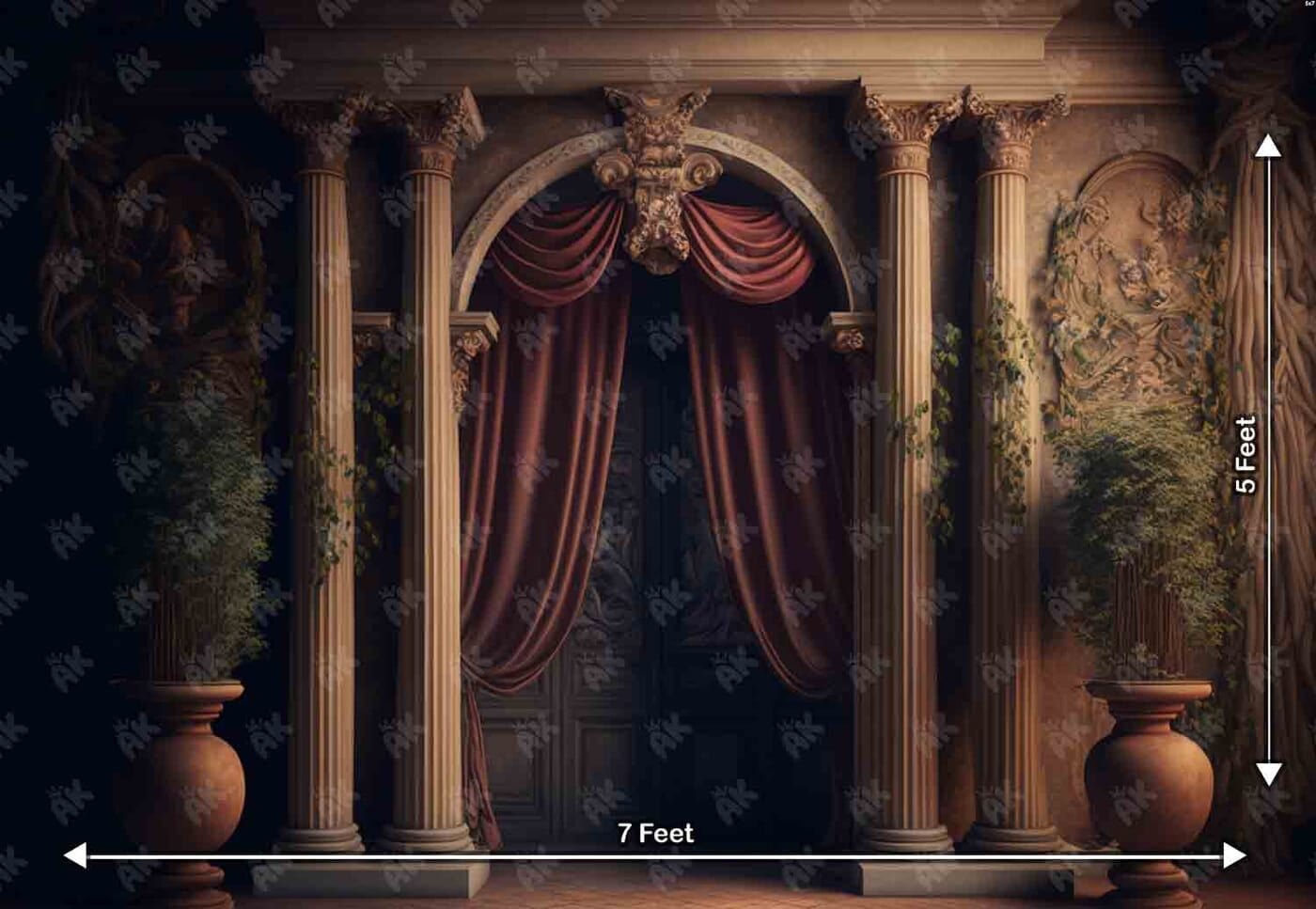 Fabric Baby Backdrop - Royal Palace Chamber