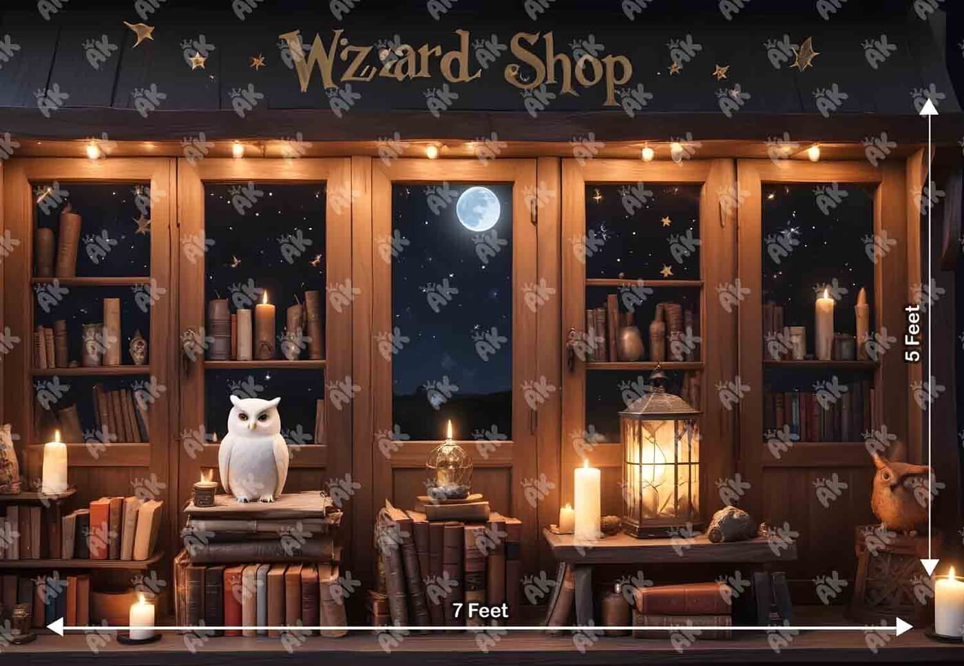 Fabric BabyBackdrop - Wizard Shop