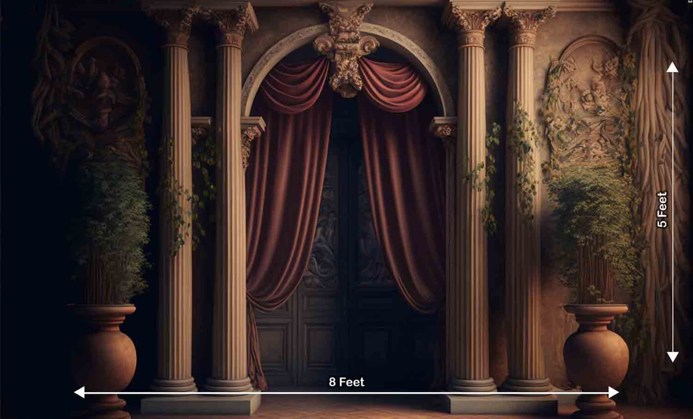 Fabric Baby Backdrop - Royal Palace Chamber