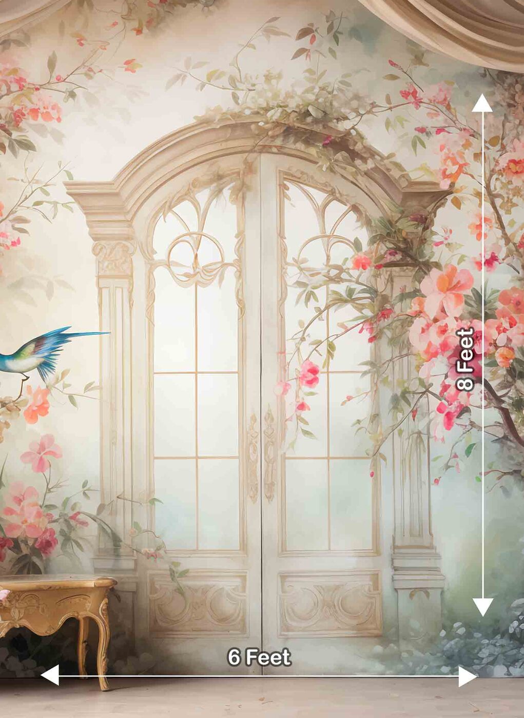 Artistic Wall Fabric Backdrop – Pre-Order Studio Prop for Baby ...