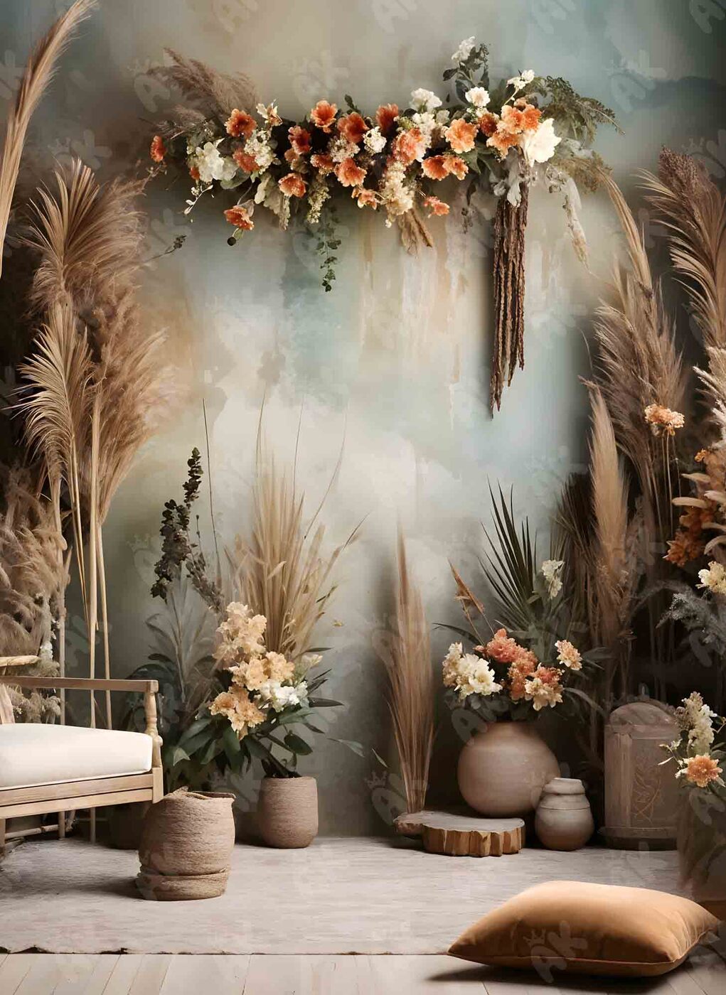 Country Side Indoor Fabric Backdrop | Pre-Order Baby & Toddler Studio Theme