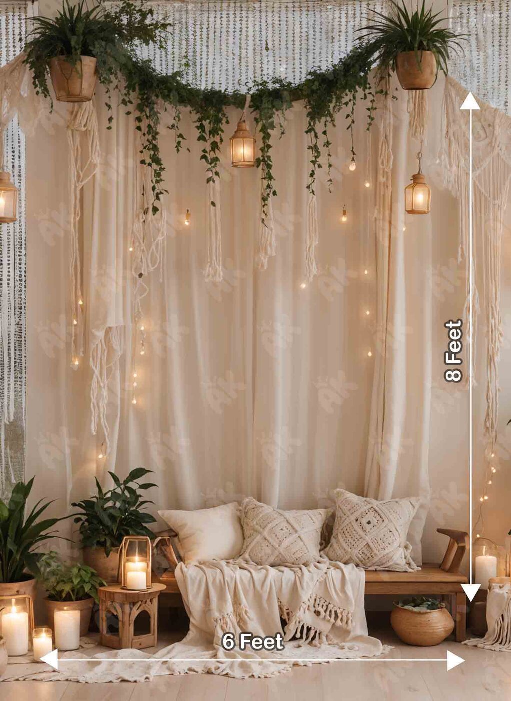 Fabric Portrait Backdrop - Heavenly Boho