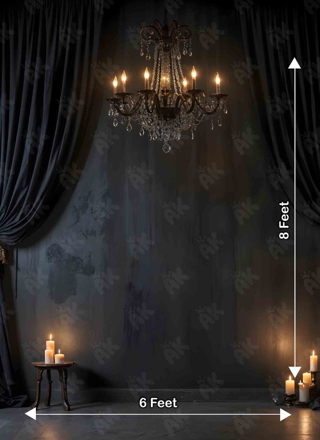 Smoky Black Chamber Fabric Backdrop – Pre-Order | Premium Portrait ...