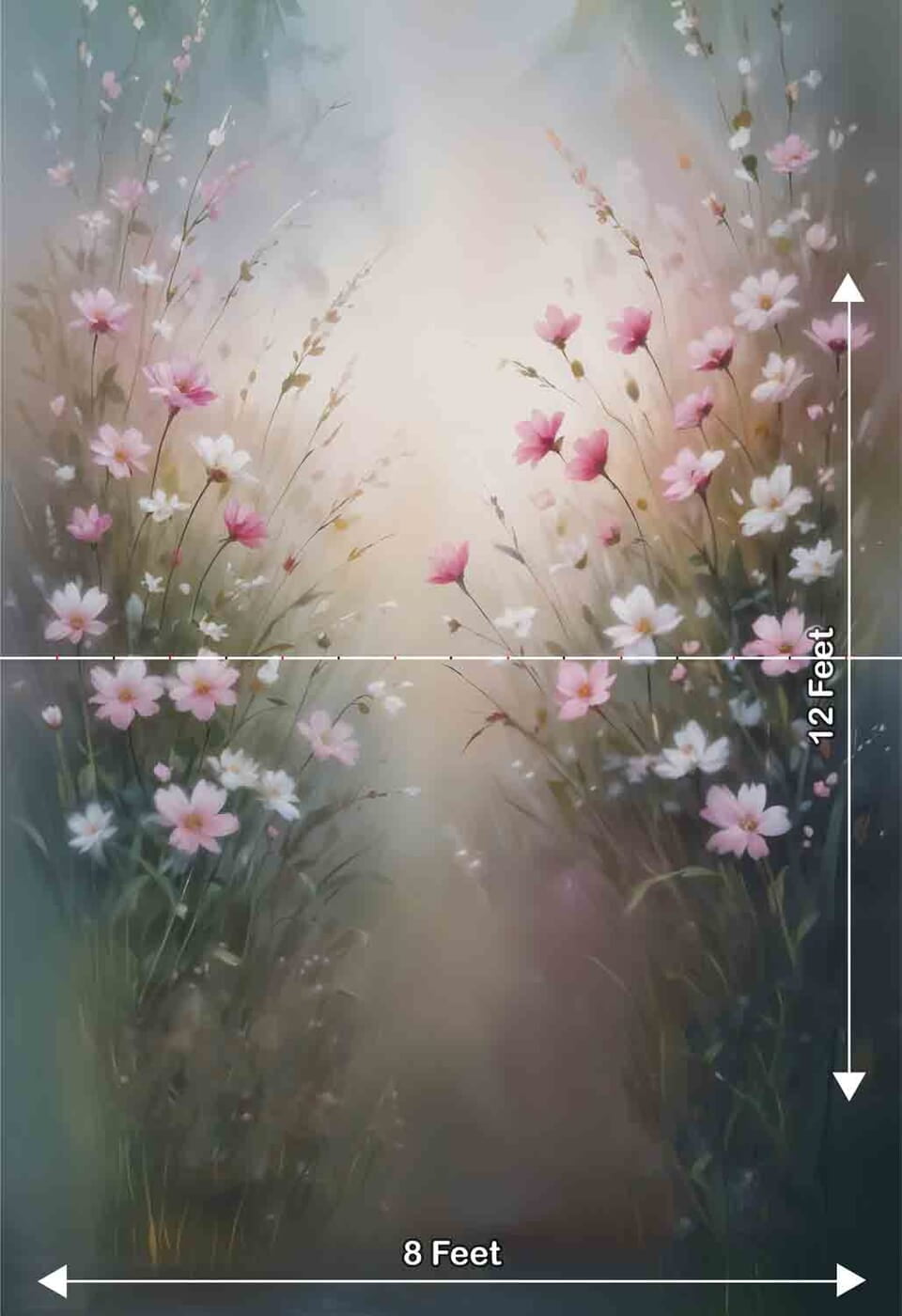 Fabric Portrait Backdrop - Dreamy Fields