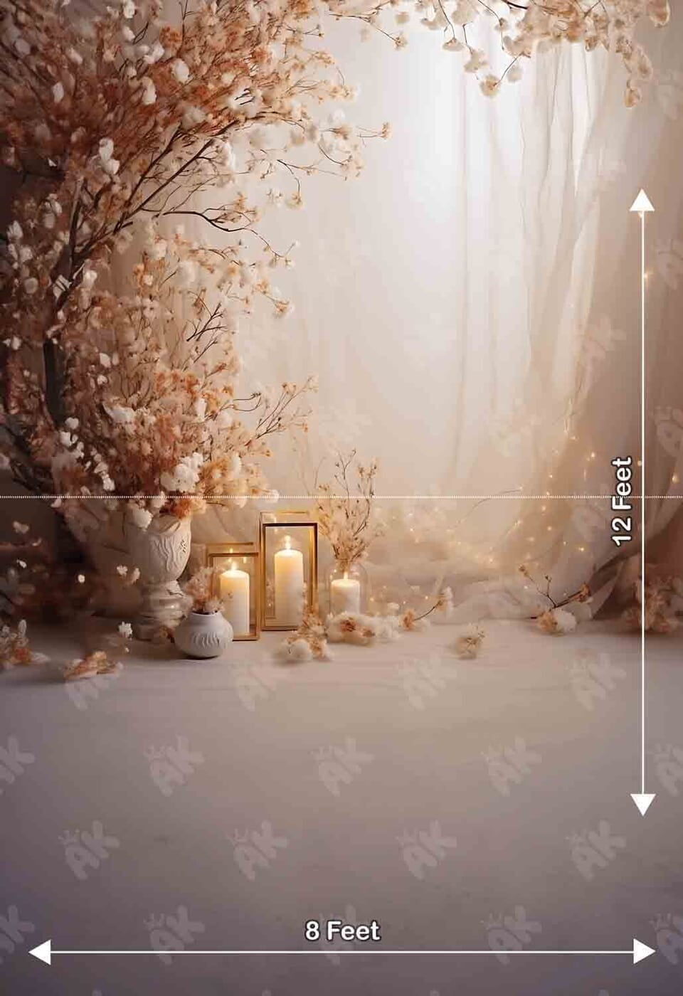 Fabric Portrait Backdrop - Elegant Accent