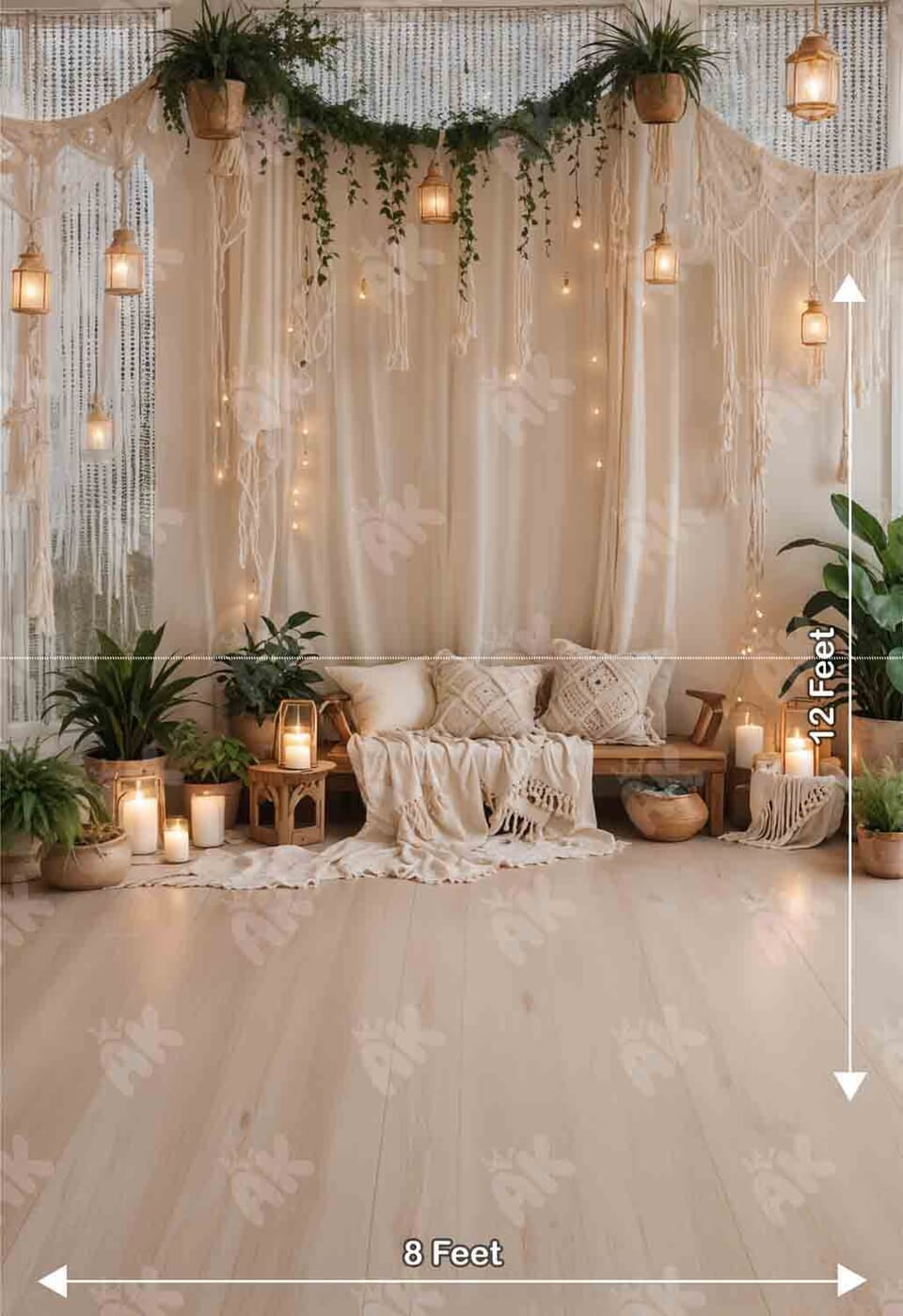 Fabric Portrait Backdrop - Heavenly Boho