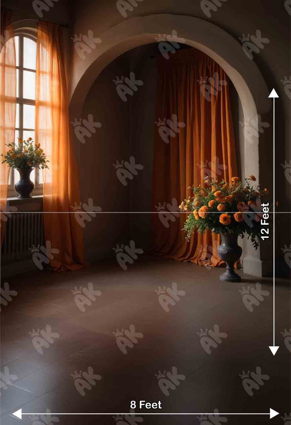 Fabric Portrait Backdrop - Hazy Indoor