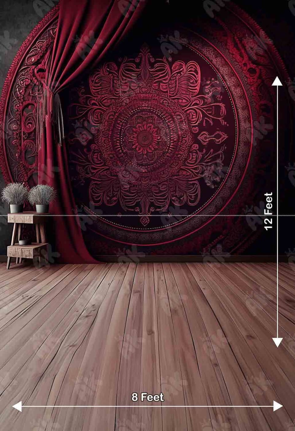 Fabric Portrait Backdrop - Royal Heritage Wall