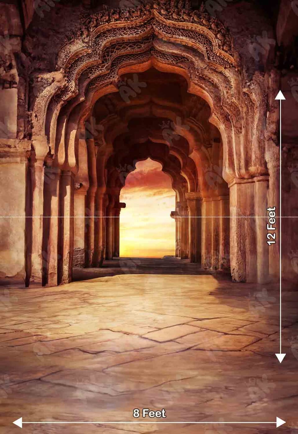 Fabric Portrait Backdrop - Temple Arch