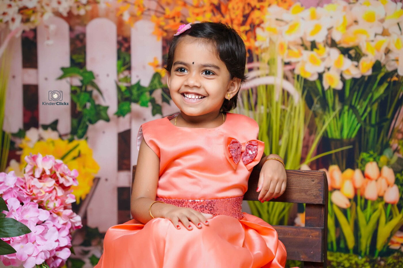 Fabric Baby Backdrop - Blooming Pathway