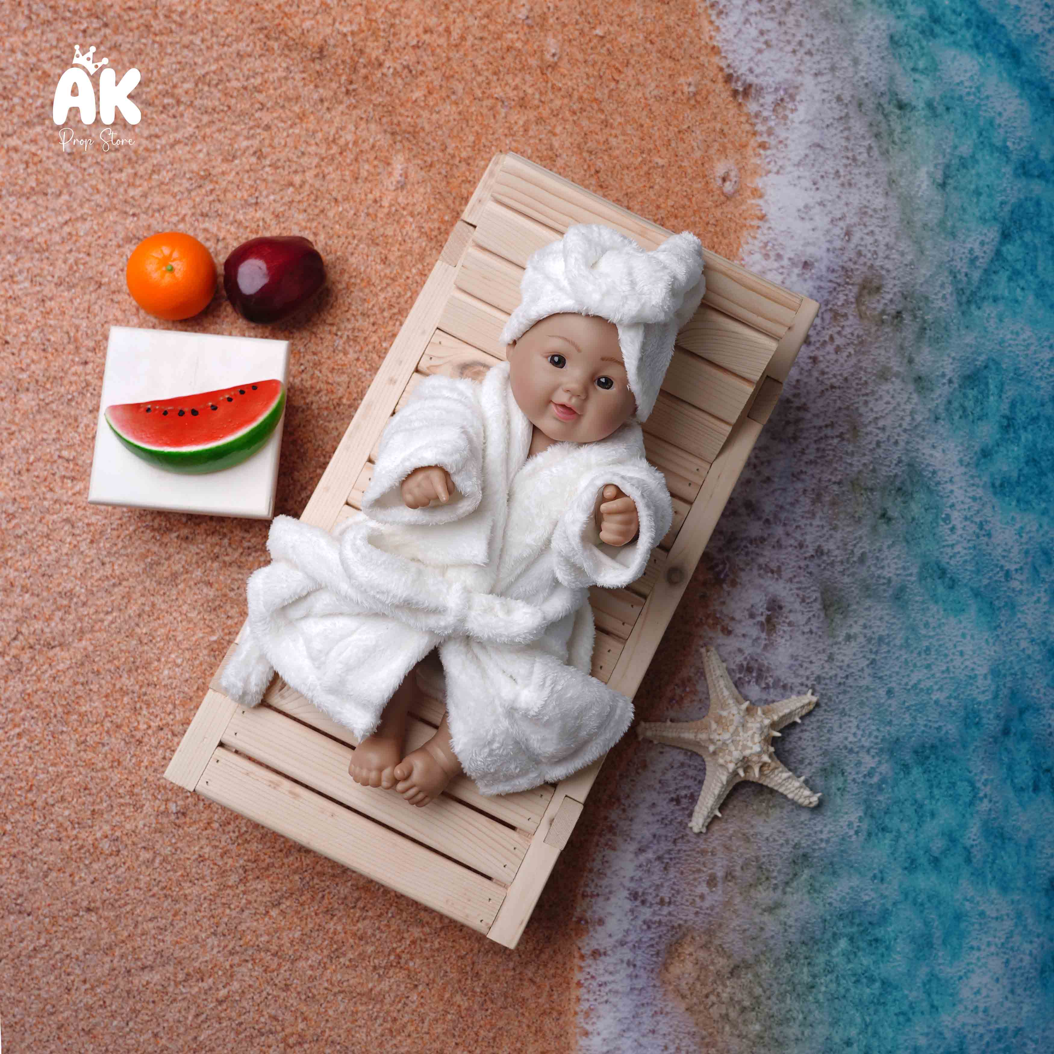 Beach Theme Newborn Photo Setup – Coastal Studio Kit | AK Prop Store