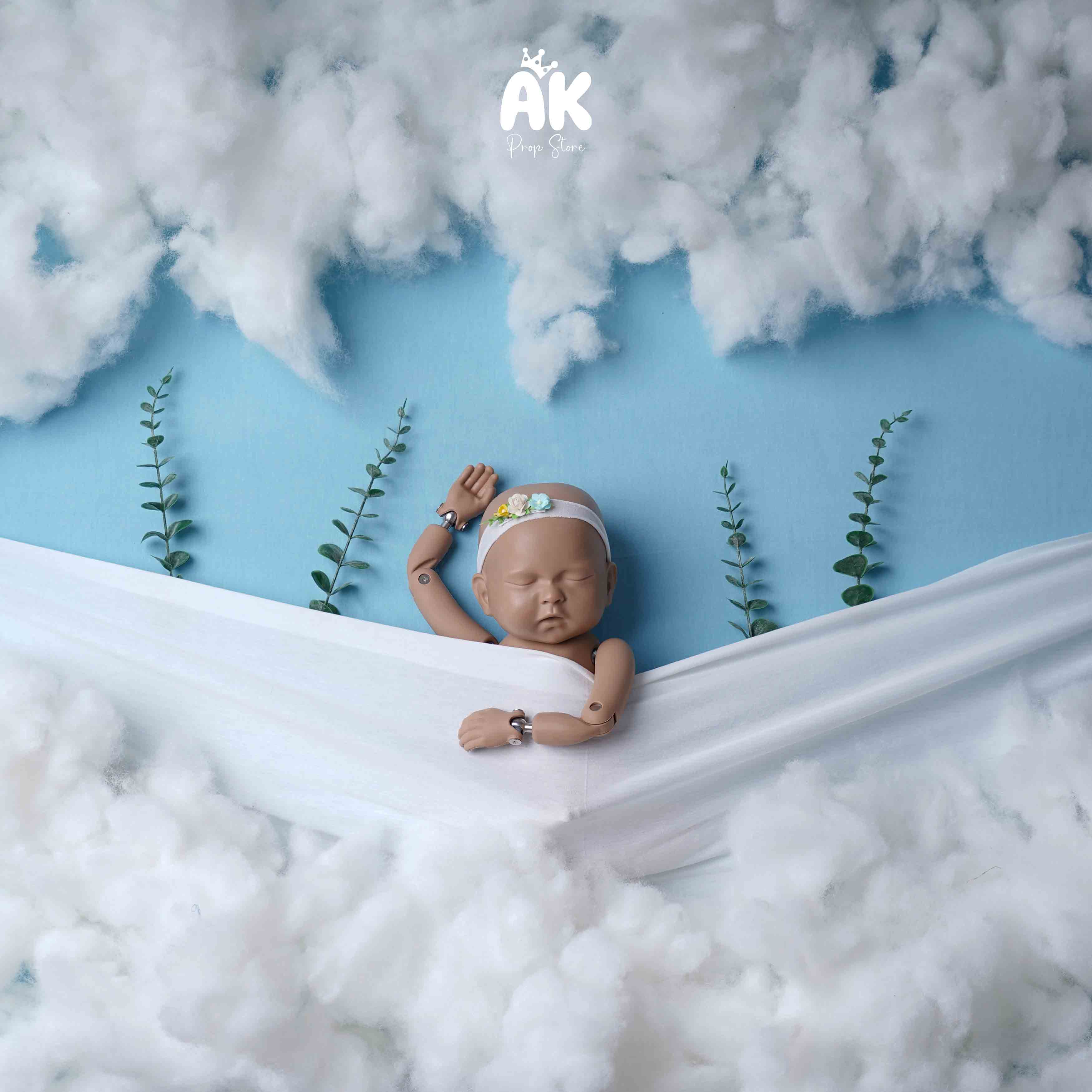 Cloudy Theme Newborn Photo Prop Set | Baby & Toddler Studio Setup