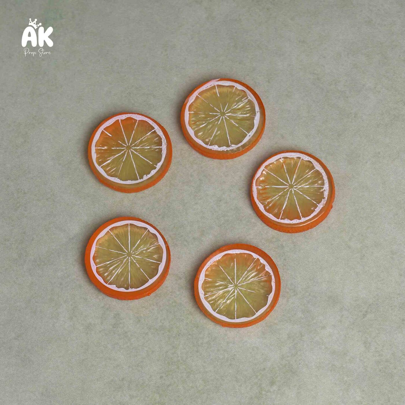 Fake Orange Slices – Set of Photographic Props for Theme Setups