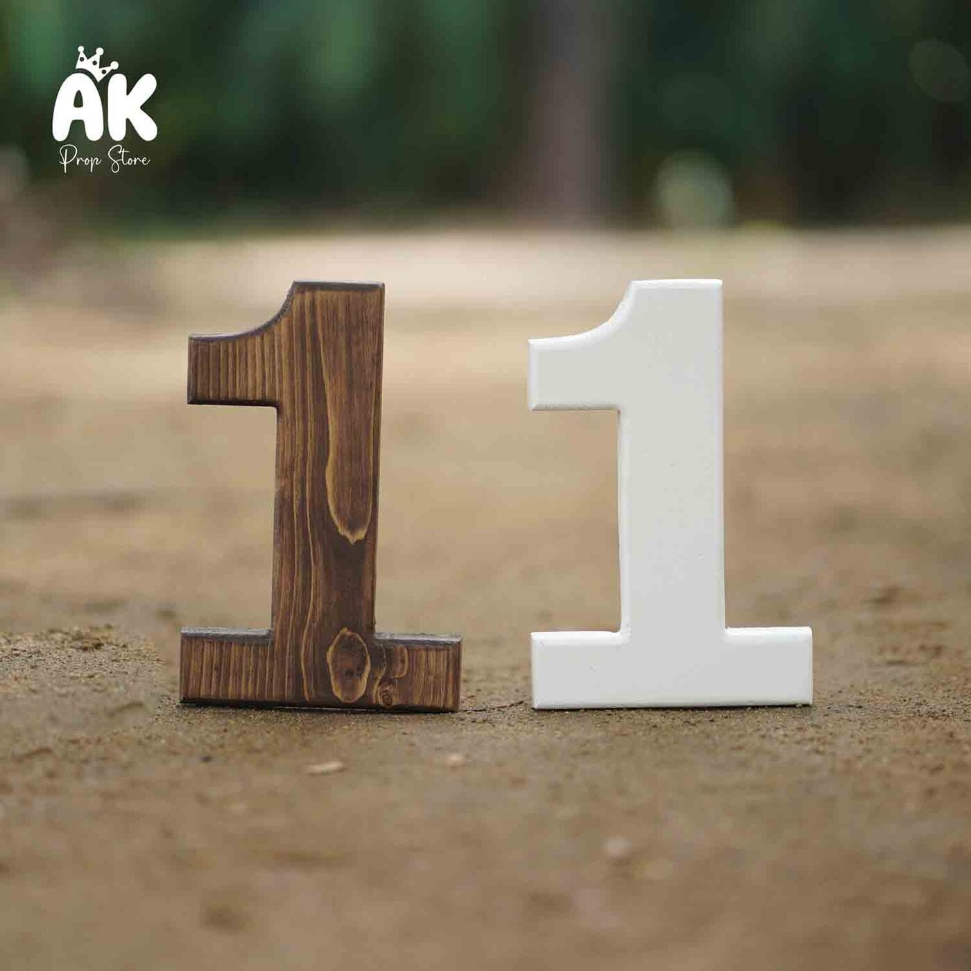 Number One Prop – Wooden “1” Sign for Baby Milestone & Cake Smash ...