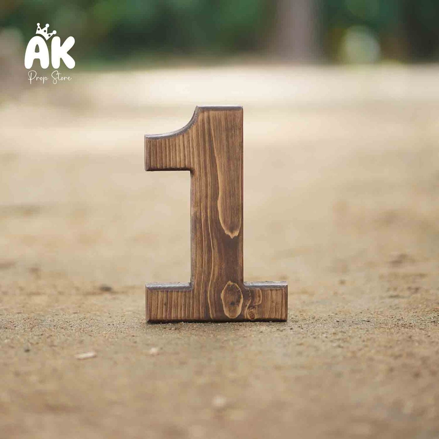 Number One Prop – Wooden “1” Sign for Baby Milestone & Cake Smash ...