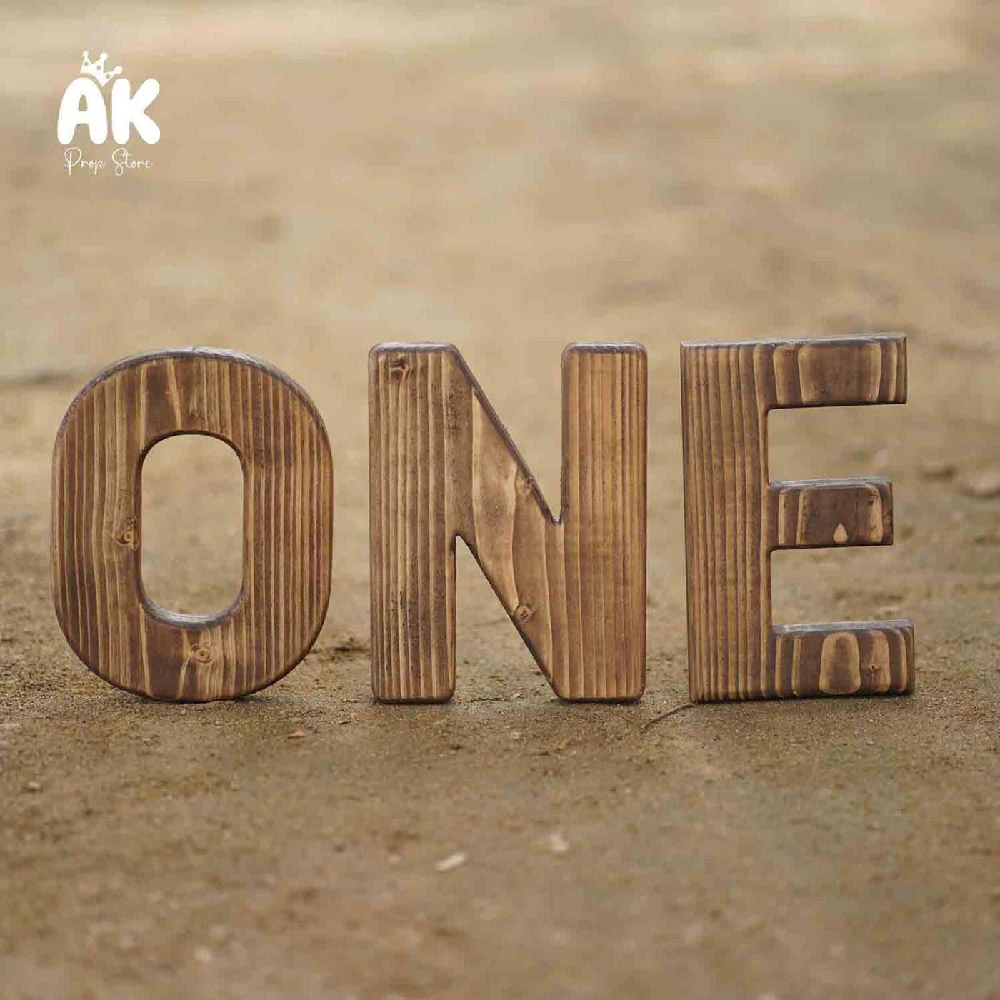 Alphabet “ONE” Wooden Milestone Prop – Cake Smash & First Birthday | AK ...
