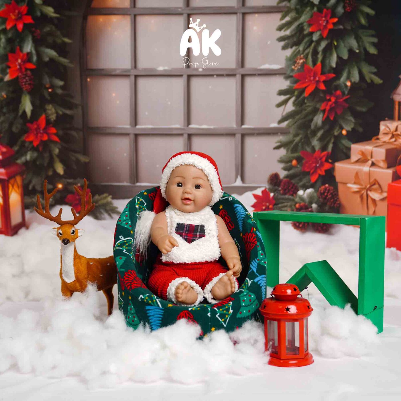 Christmas Trails Theme Setup | Complete Baby & Toddler Photo Props Kit