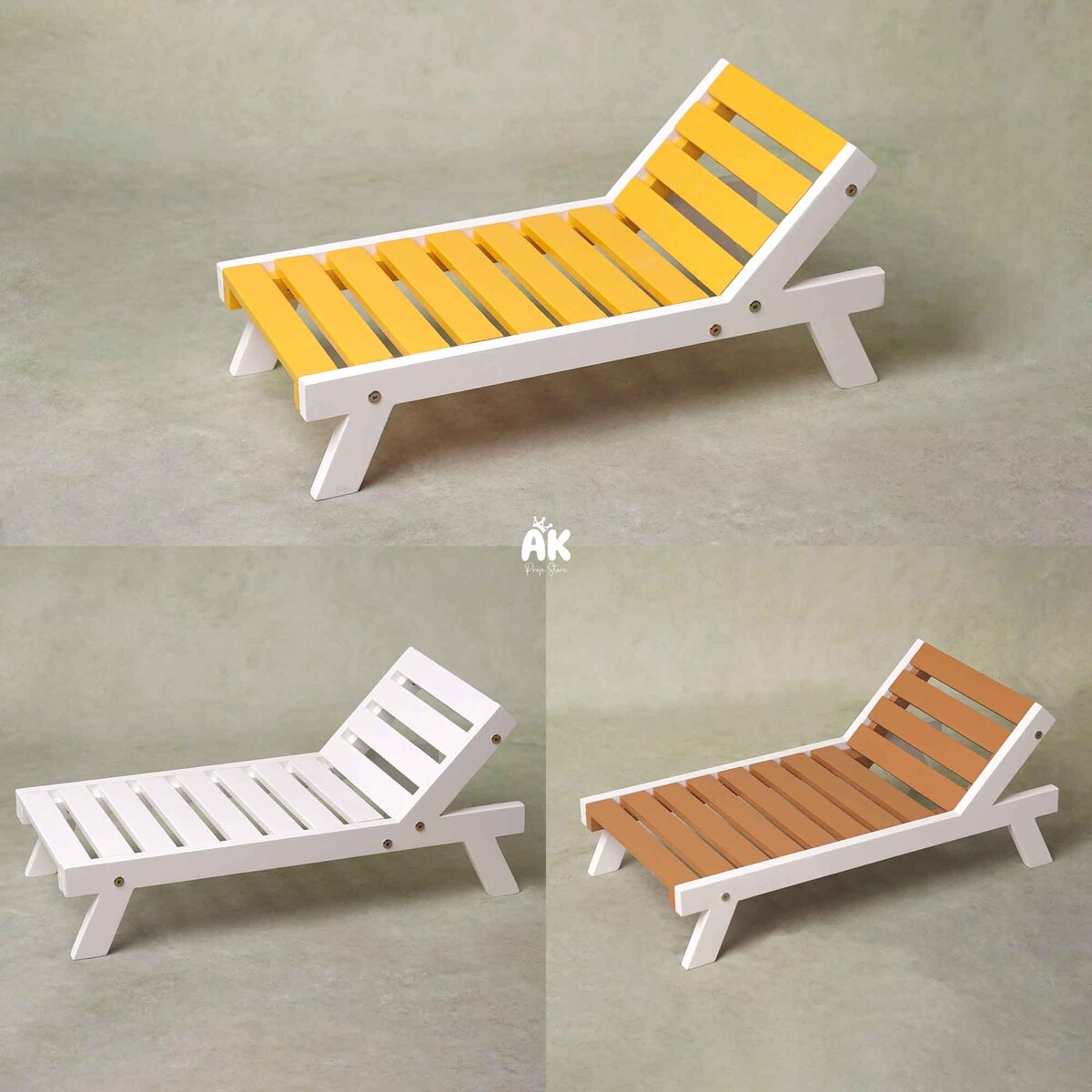 Beach Bench Wooden Infant Photography Prop – 59 × 30 × 26 cm | AK Prop ...