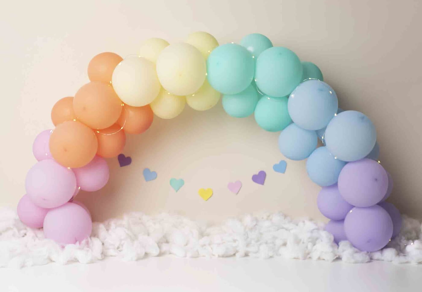 Fabric Baby Backdrop - Rainbow Happiness