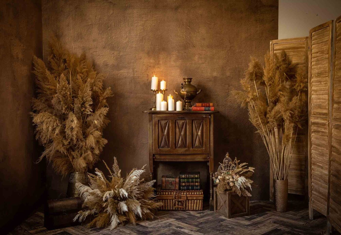 Fabric Baby Backdrop - Rustic Boho Party