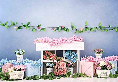Fabric Baby Backdrop - Spring Market